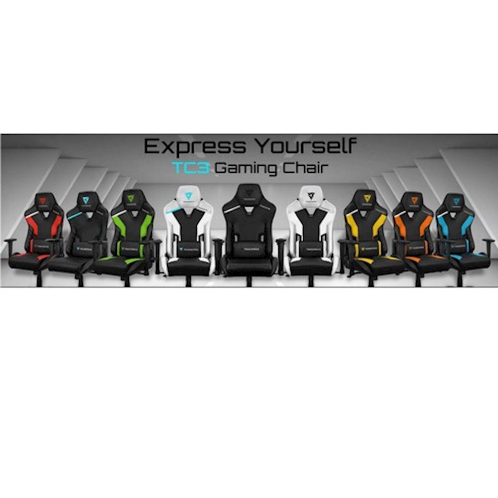 THUNDERX3 SEDIA GAMING TC3 GREEN HI-TECH, AIR-TECH, CARBON FIBER, ERGO ...