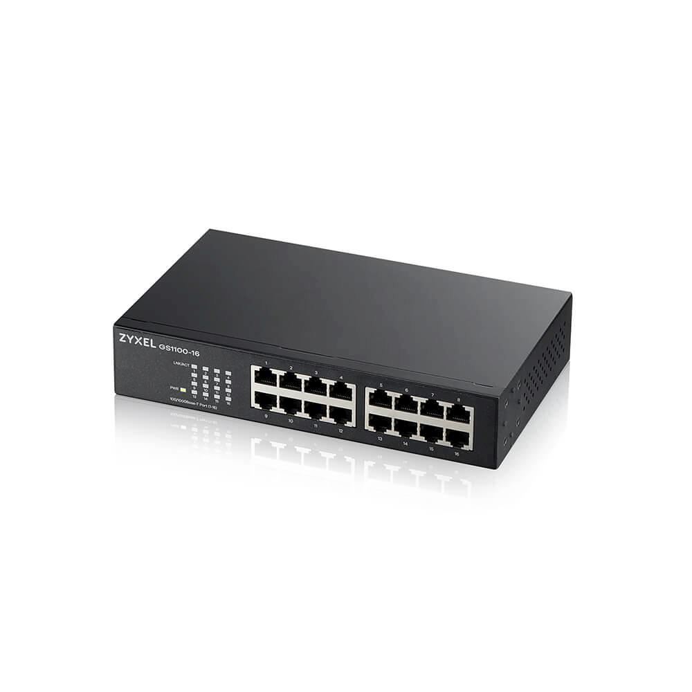 SWITCH UNMANAGED, 16 PORTE GIGABIT DESKTOP/RACK SWITCH E HUB - Negozio ...