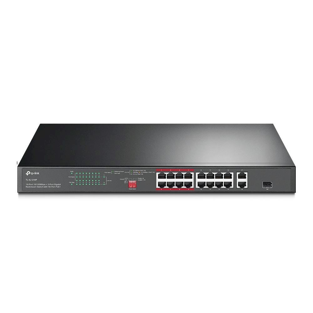 16-PORT 10/100MBPS + 2-PORT GIGABIT RACKMOUNT SWIT SWITCH E HUB ...