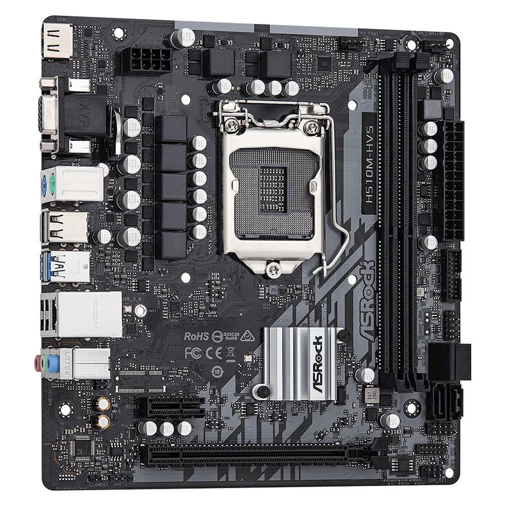 ASROCK MB H510, H510M-HVS R2.0 LGA 1200, 4SATA3, VGA/HDMI, MATX, ROCKET ...
