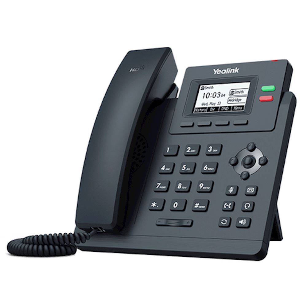 YEALINK TELEFONO VOIP 2XLAN GIGABIT POE, VOCE HD, DISPLAY MONOCROMATICO ...