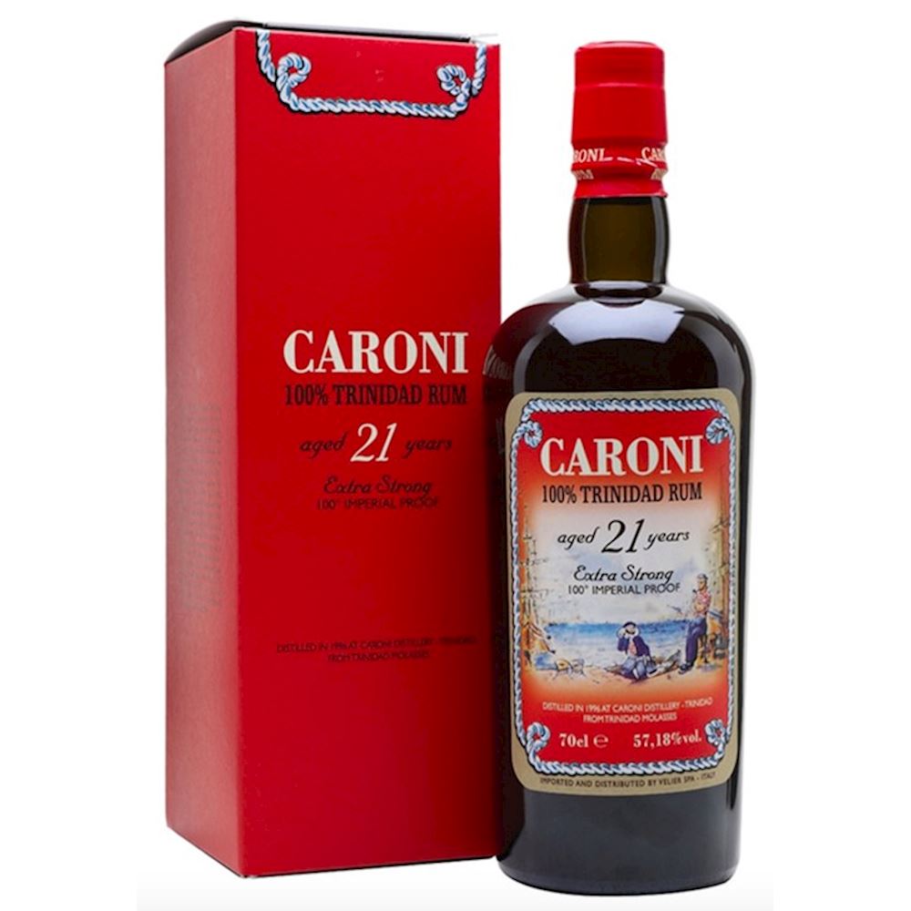 Rhum Caroni 21y Extra Strong - 57,18% 70cl -GIFTBOX- product - Antica ...