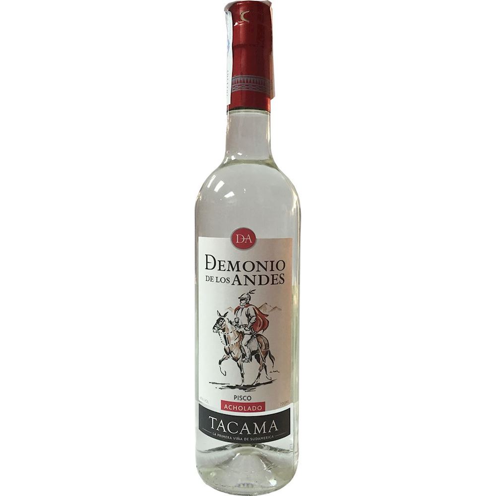 PISCO TACAMA ACHOLADO DEMONIO DE LOS ANDES 40% CL.70 South American ...