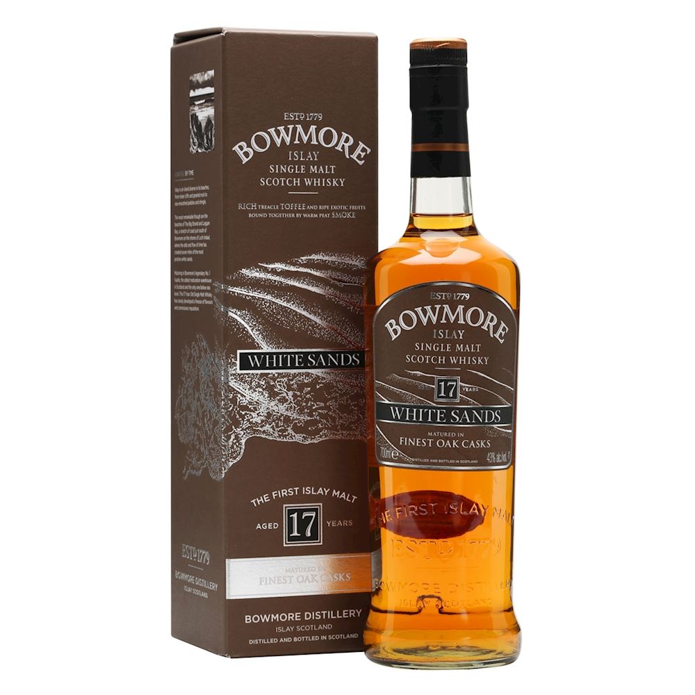 WHISKY BOWMORE 17Y WHITE SANDS 43% CL.70 ASTUCCIO Whisky - Antica ...