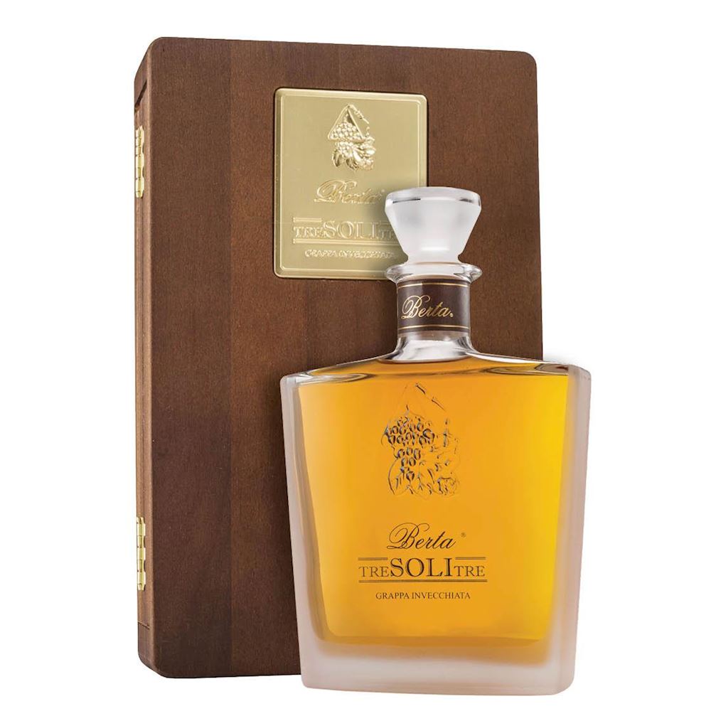 Grappa Berta Invecchiata "Tre Soli Tre" 2014 - 43%vol 70cl -GIFTBOX ...