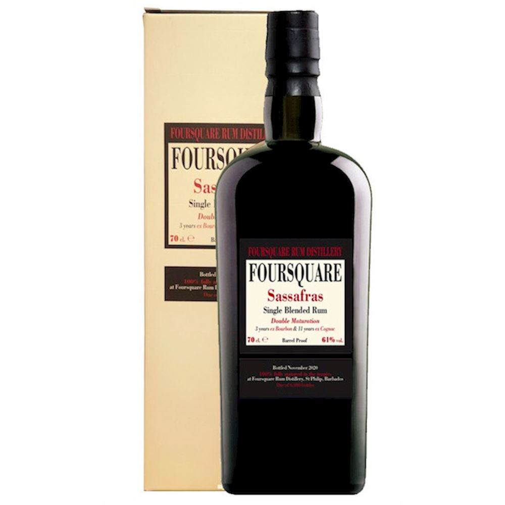 Rum Foursquare "Sassafras" Double Matured Single Blended - 61%vol 70cl ...