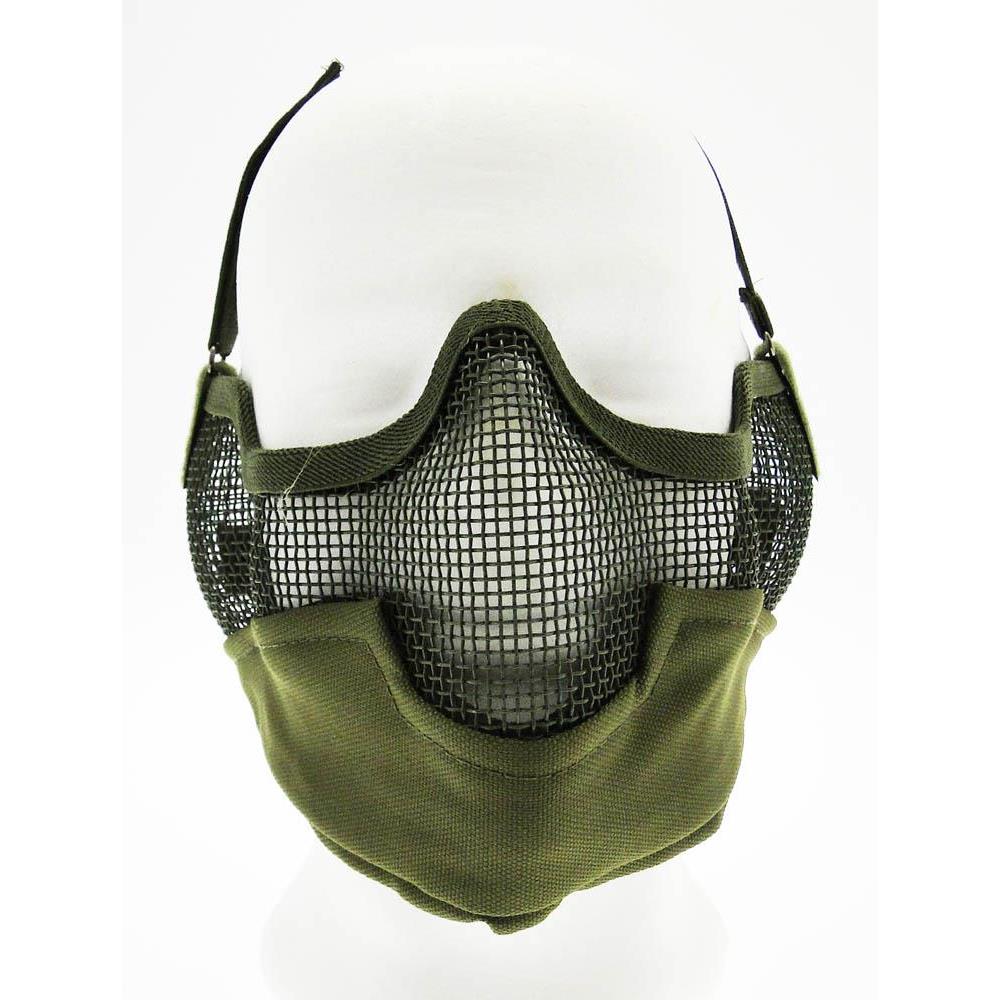 Maschera Tactical Metallo Face Net Verde Royal softair Dispositivi ...