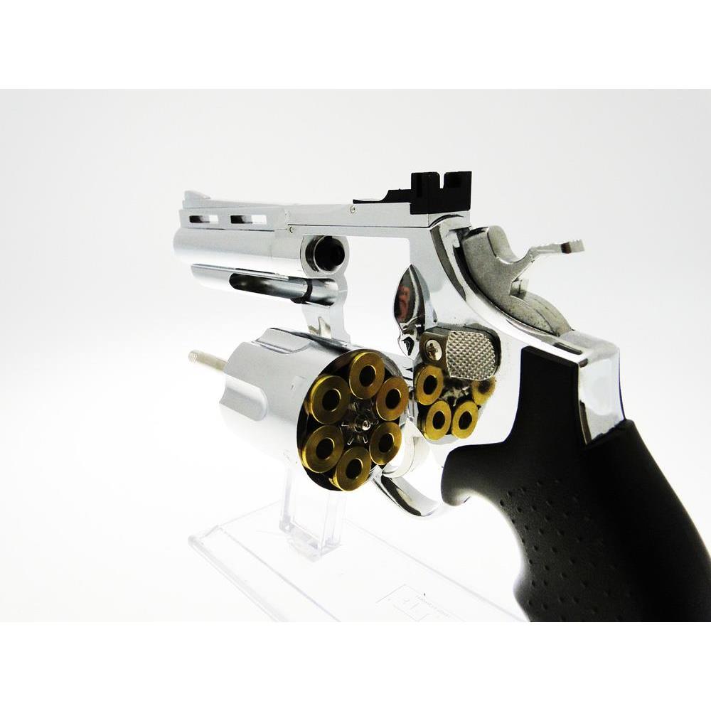 Pistola Gas REVOLVER Silver 132 Tamburo Rotante Riproduzioni Pistole ...