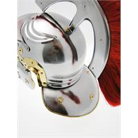 Elmo da centurione romano imperiale gallico in acciaio con piume Elmi ...