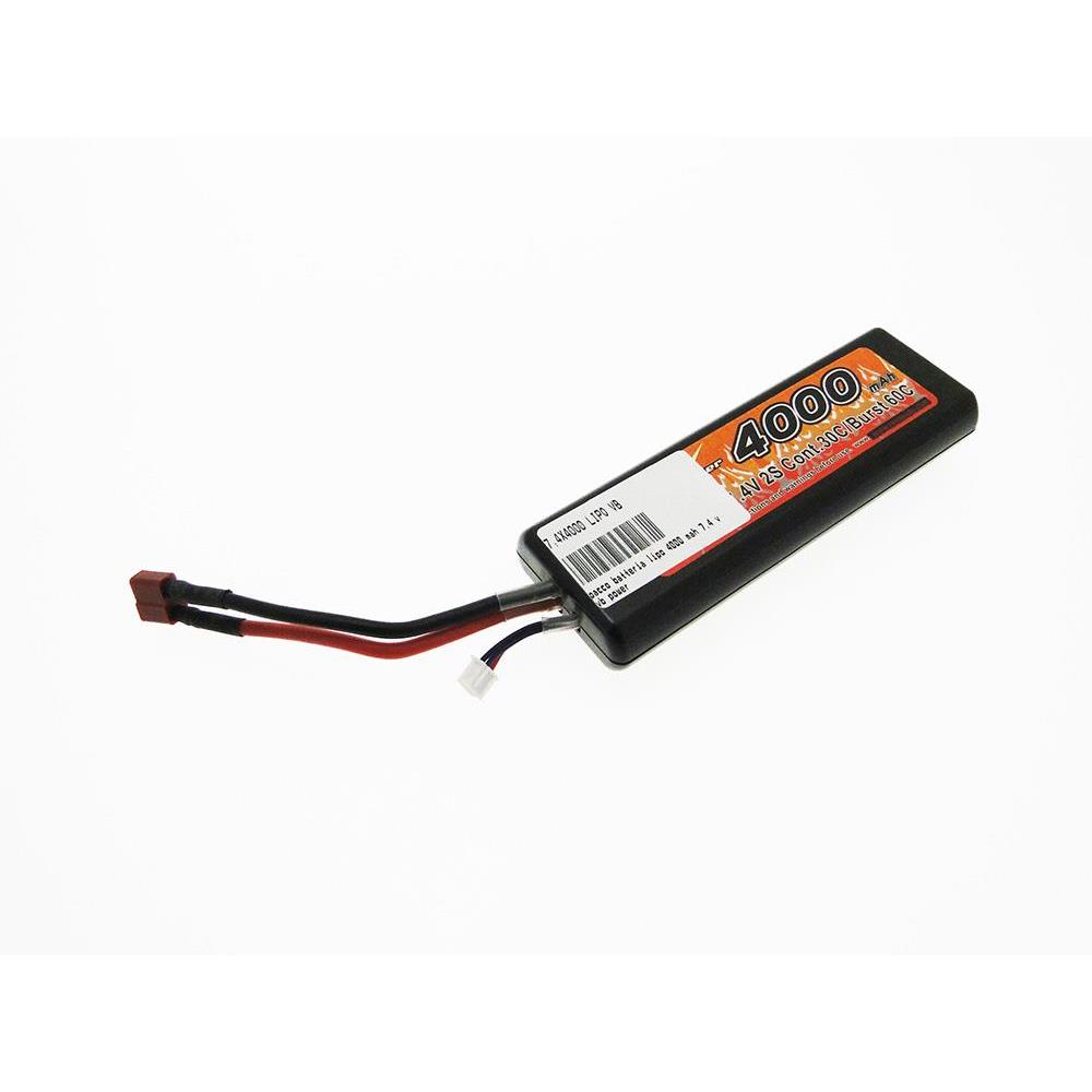 Pacco batteria Lipo 4000 mAH 7,4 V VB POWER Batterie-Caricabatterie ...
