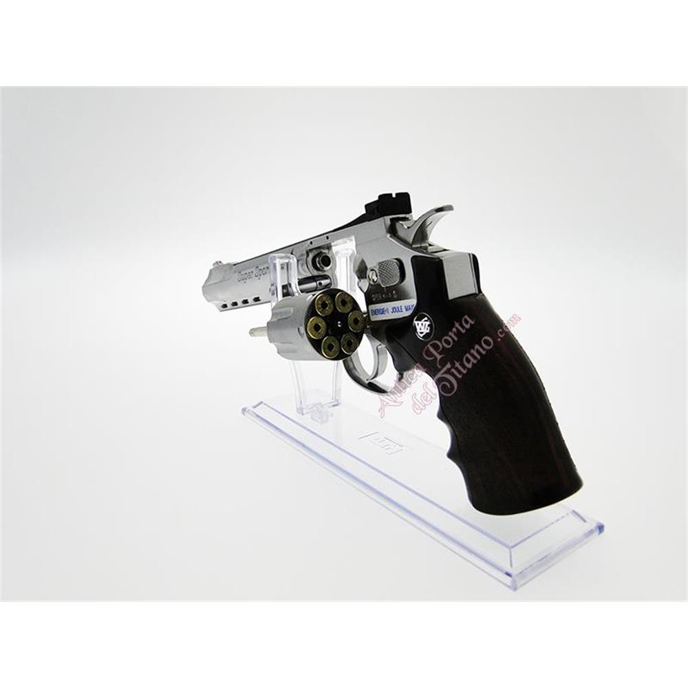 Pistola CO2 REVOLVER Silver 702 full metal tamburo rotante Riproduzioni ...