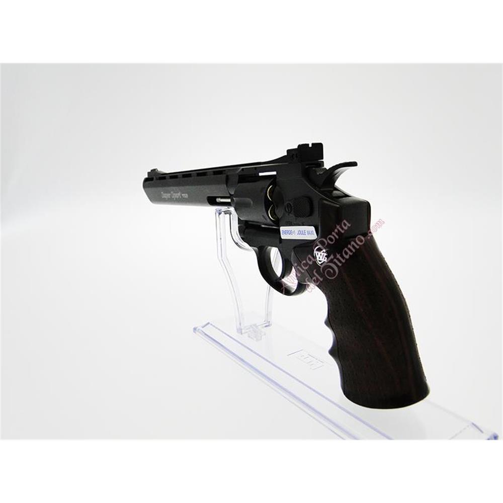 Pistola CO2 REVOLVER 703 Nera full metal tamburo rotante Riproduzioni ...