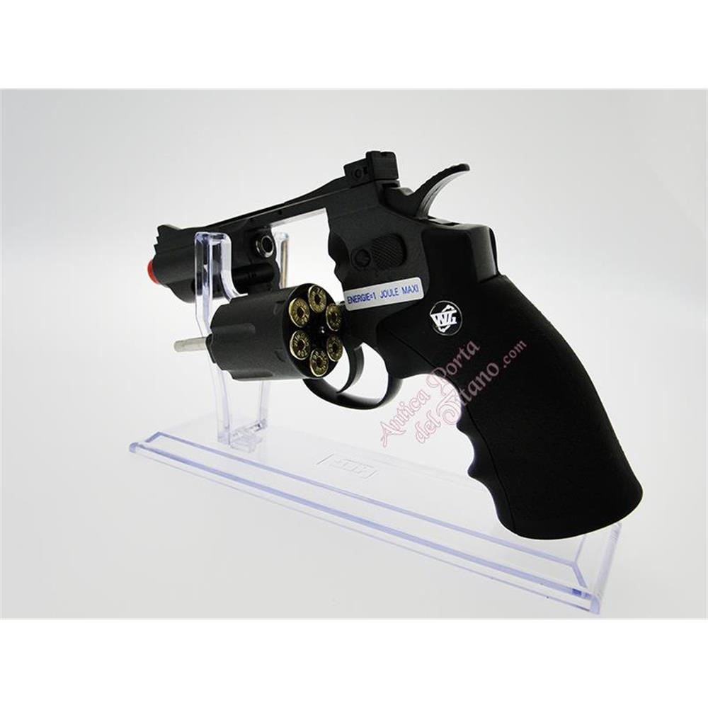 Pistola CO2 REVOLVER 708 Nera full metal tamburo rotante Riproduzioni ...