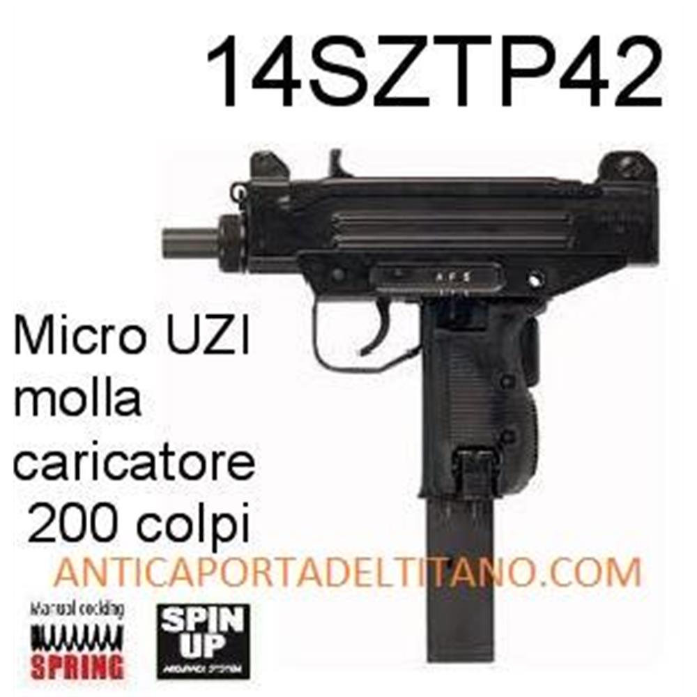 Fucile a molla Micro Uzi con caricatore da 200 colpi Molla - Antica ...