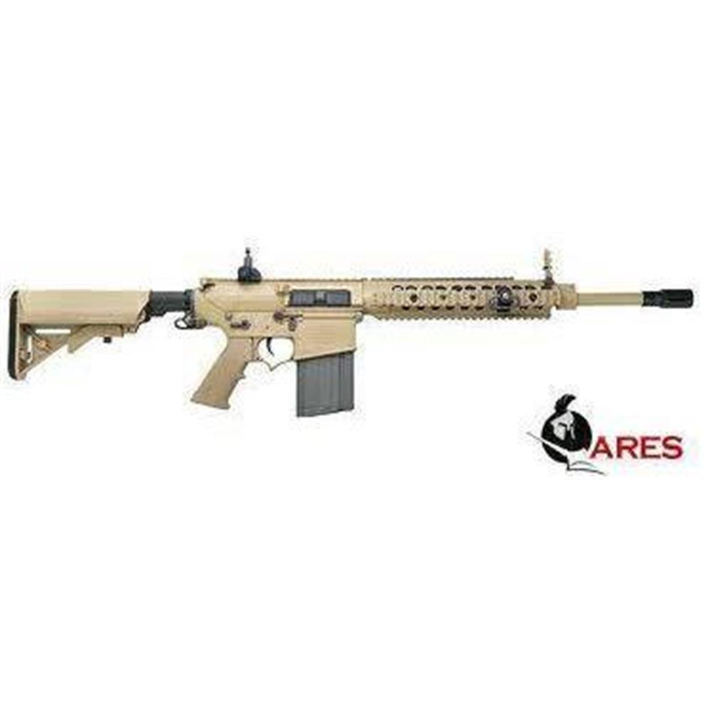 Fucile elettrico SR25 TAN CQB RIS XM110 + Batt. + CB ARES ARES - Antica ...