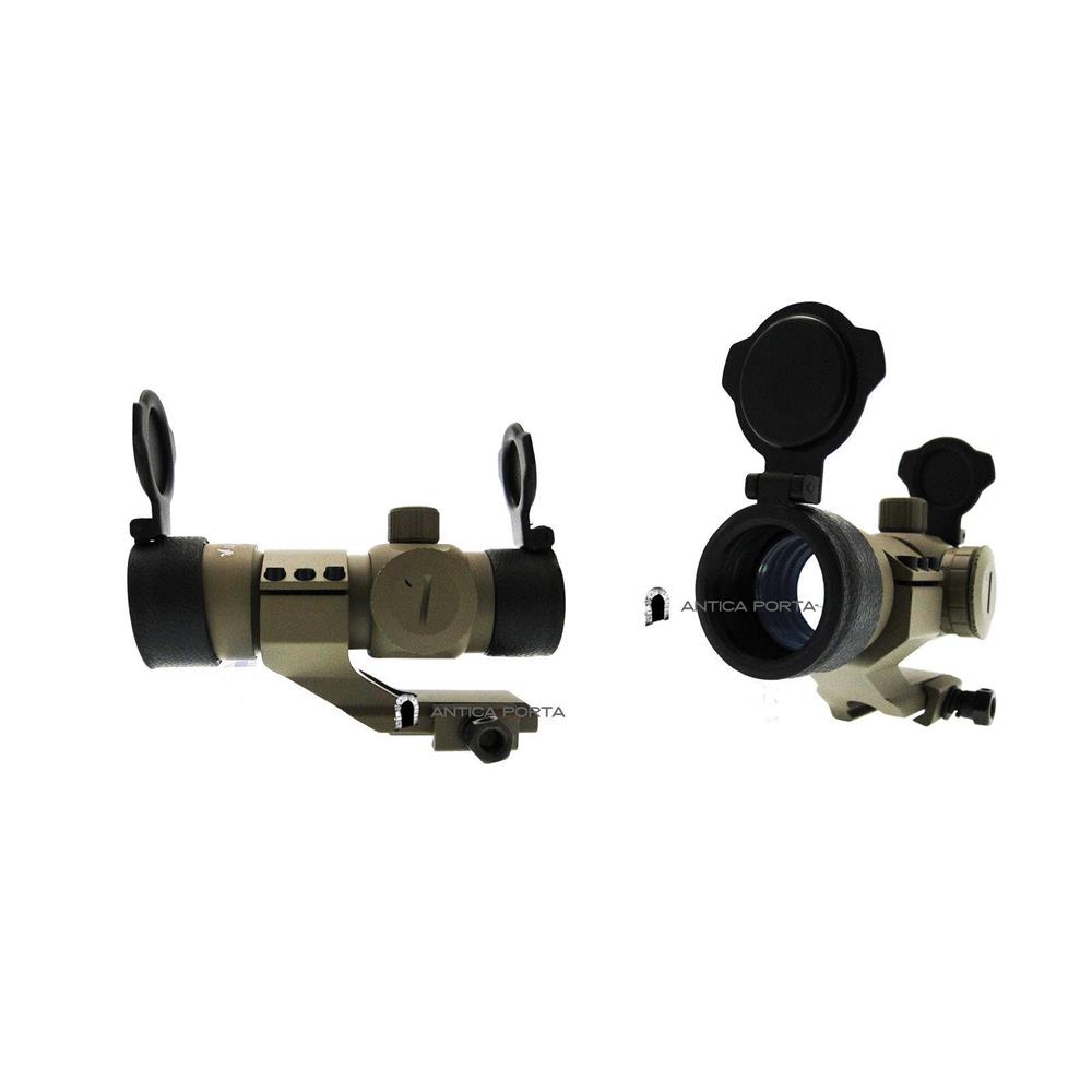 Red Dot Pro Pointer TAN RDS 1 x 30- 2 colori 5 intensità JS Ottiche-Red ...