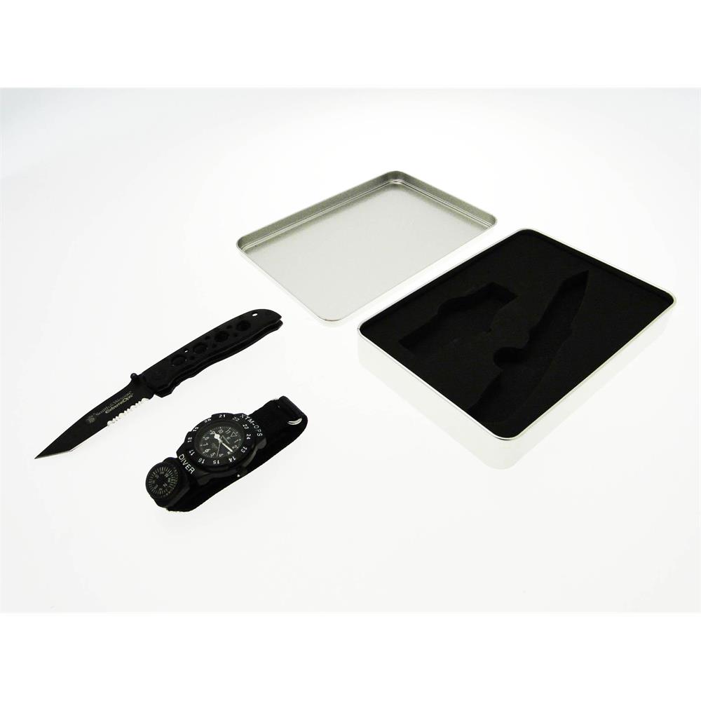 Kit Combo Coltello e Orologio Originali Smith & Wesson Accessori ...