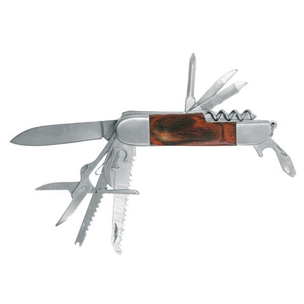 Coltello Multiuso tascabile 11 funzioni manico in legno 10251 Coltelli ...