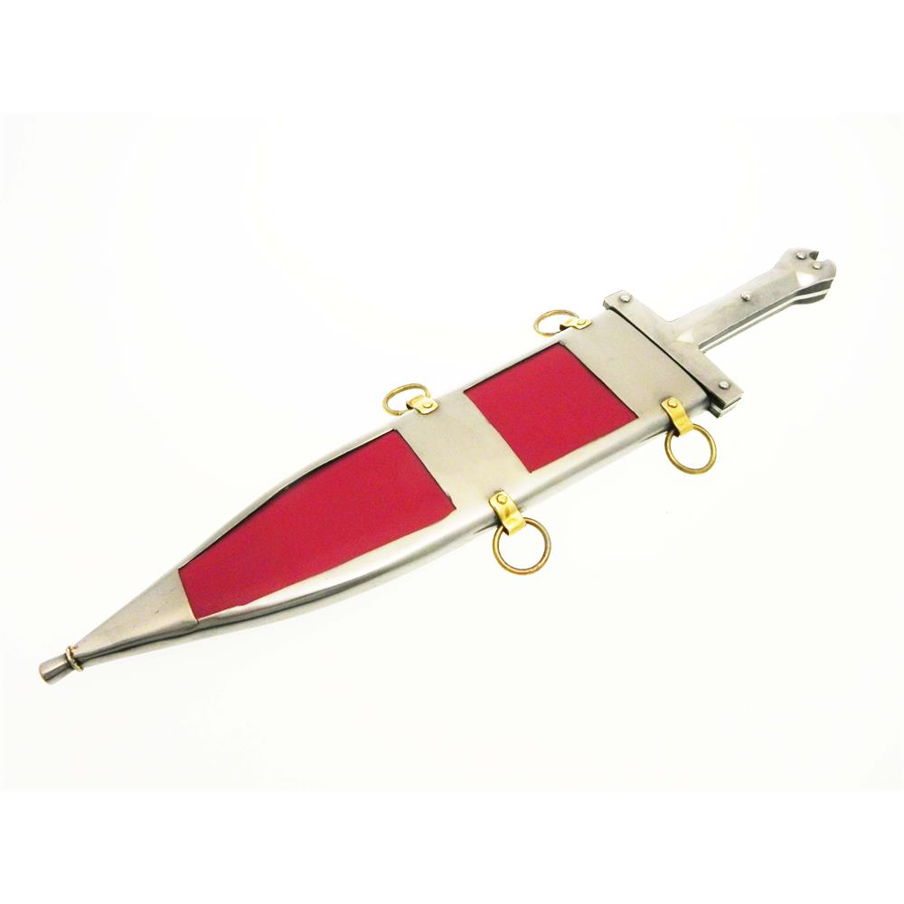 Pugio romano di Pompei - I secolo Avanti Cristo fodero rosso e acciaio ...