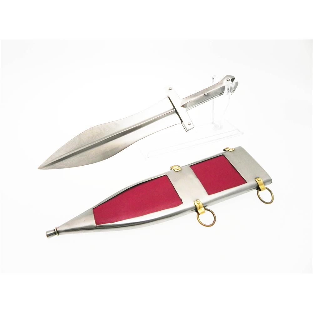 Pugio romano di Pompei - I secolo Avanti Cristo fodero rosso e acciaio ...