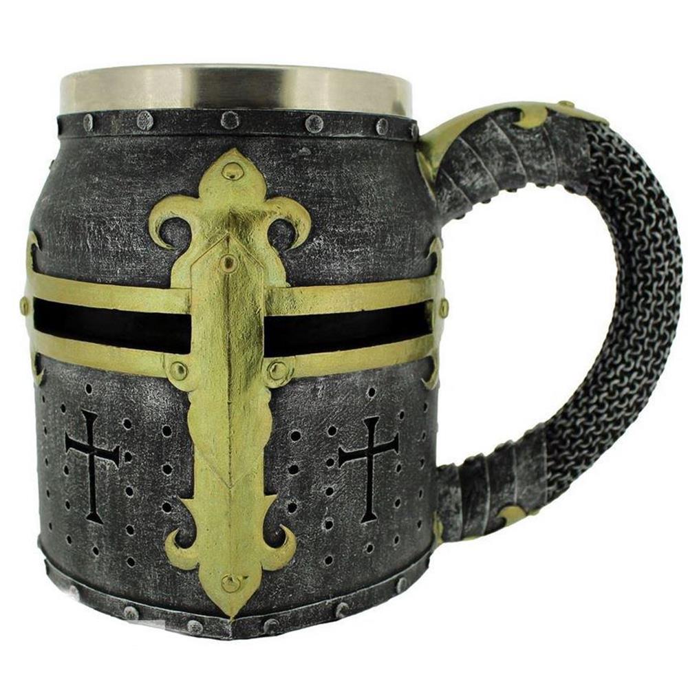 Boccale Elmo Crociato in resina 17 cm Originale Nemesis Now Fate e ...