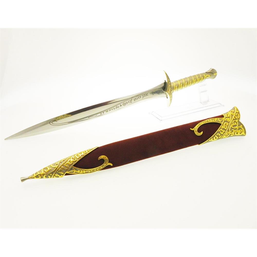 Pungolo di Frodo con fodero Versione Premium Deluxe 63 cm Lord of the ...