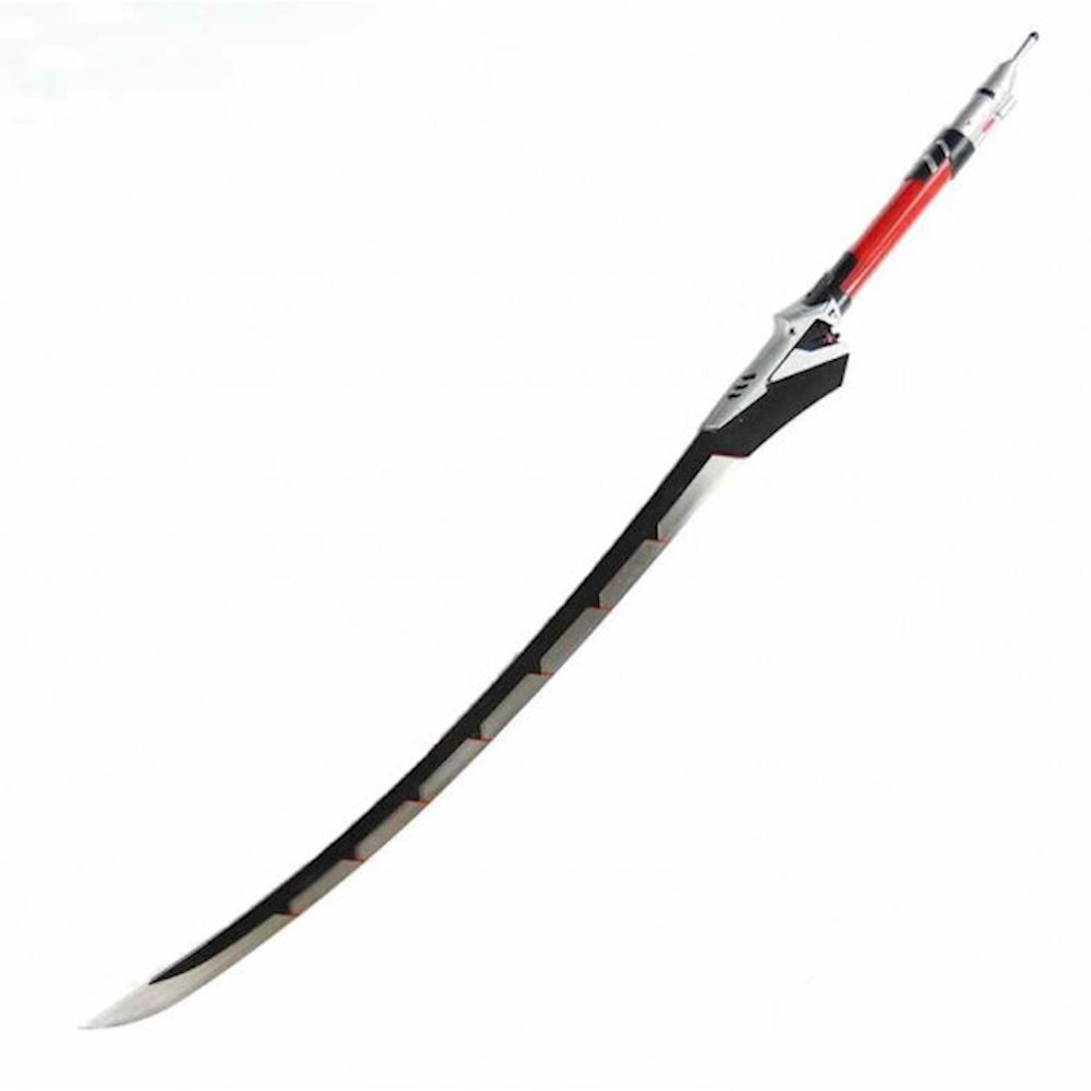 Katana Overwatch Darkwatch Genji acciaio al carbonio Silver 90 cm ...