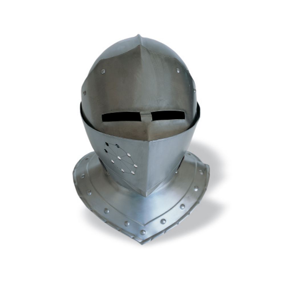 Elmo Medievale italiano in ferro da cavallo, XV-XVI secolo da Adulto ...