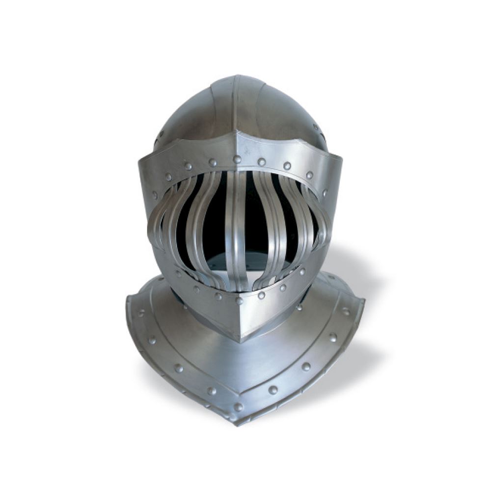 Elmo Medievale in ferro da cavallo, XV secolo da Adulto per ...