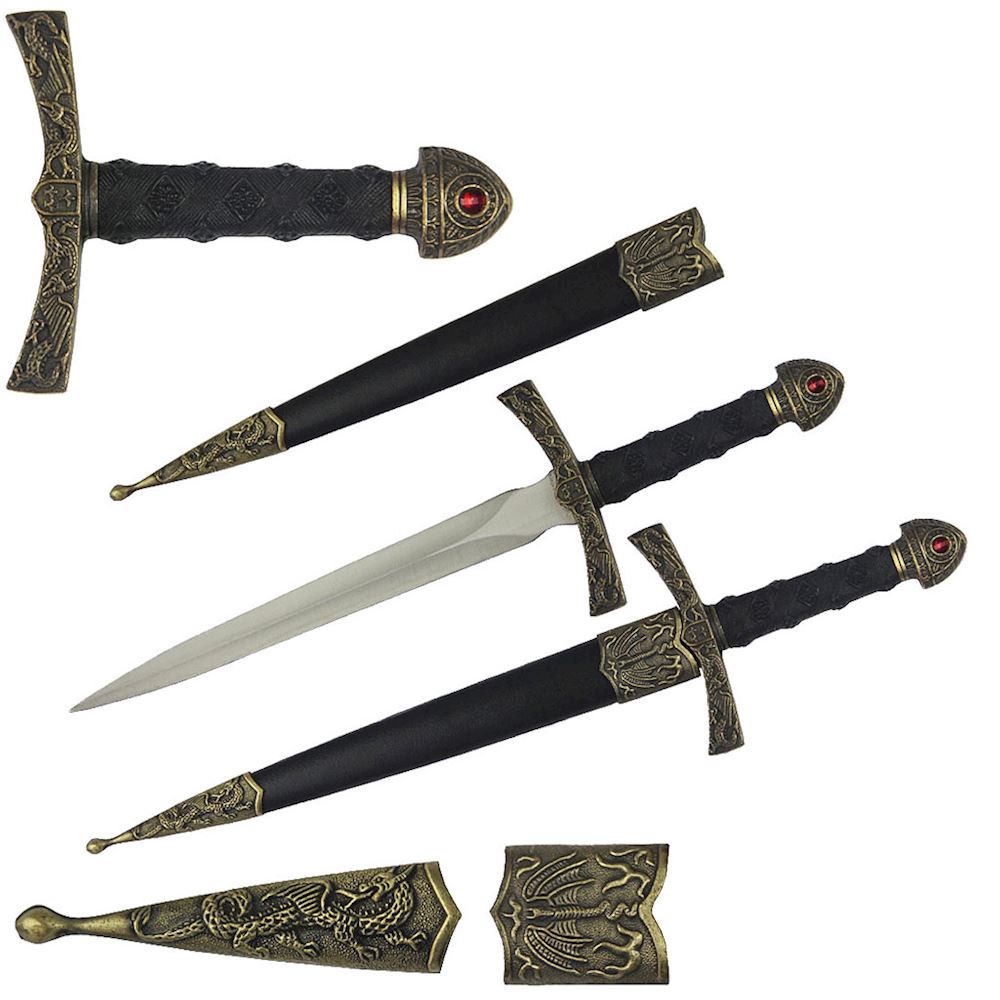 Pugnale medievale con fodero cm. 34,5 Pugnali e Coltelli - Antica Porta ...