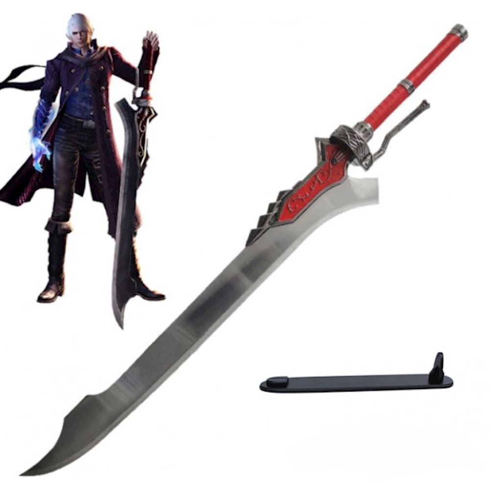 Spada Regina Rossa Nero Devil May Cry Red Queen 125,5 cm Devil May Cry ...