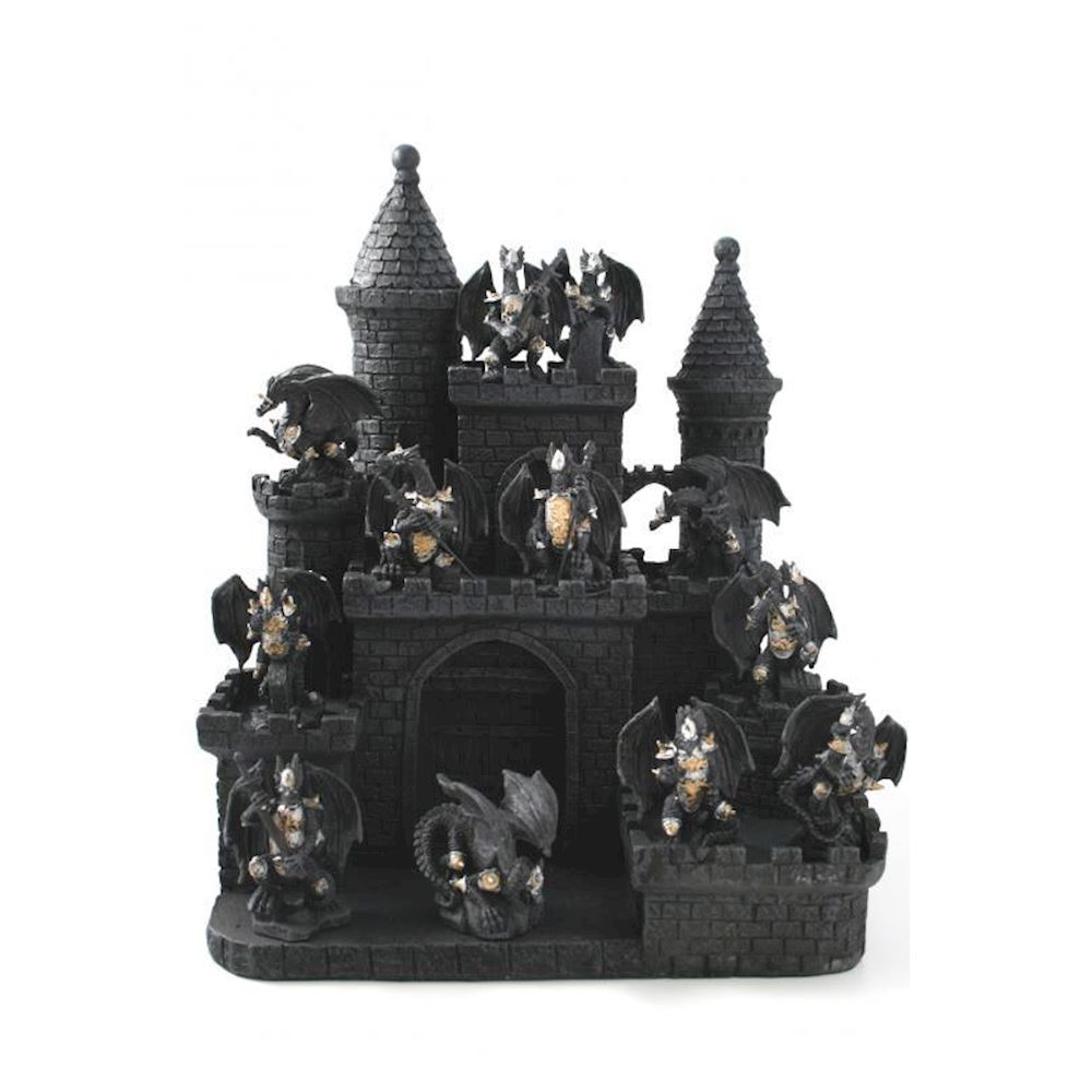 Drago nero 12 sogg. ass.ti + 1 espositore castello Fate e Draghi ...