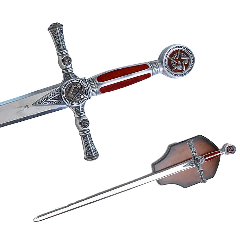 Spada massonica elsa cromata L cm. 115 Fantasy - Antica Porta del ...