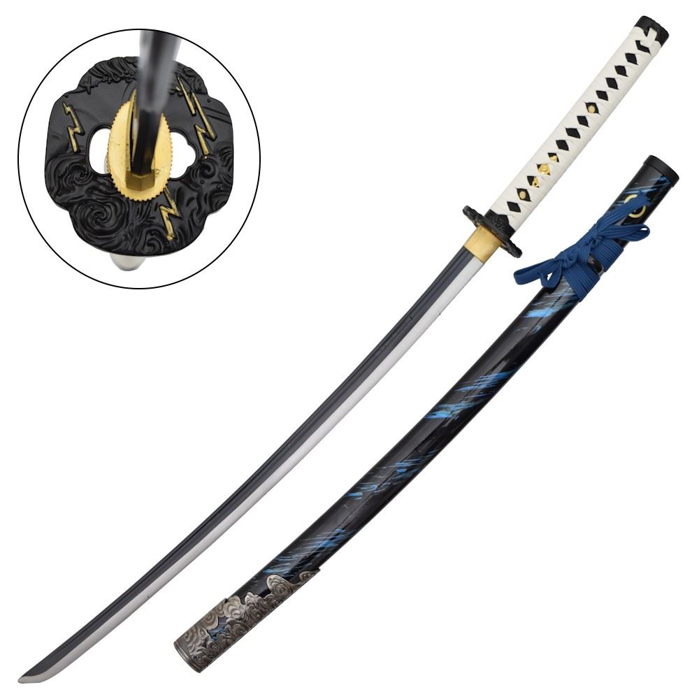 KATANA BLU SAKAI DI JIN SERIE VIDEOGAME GHOST OF TSUSHIMA ORNAMENTALE ...
