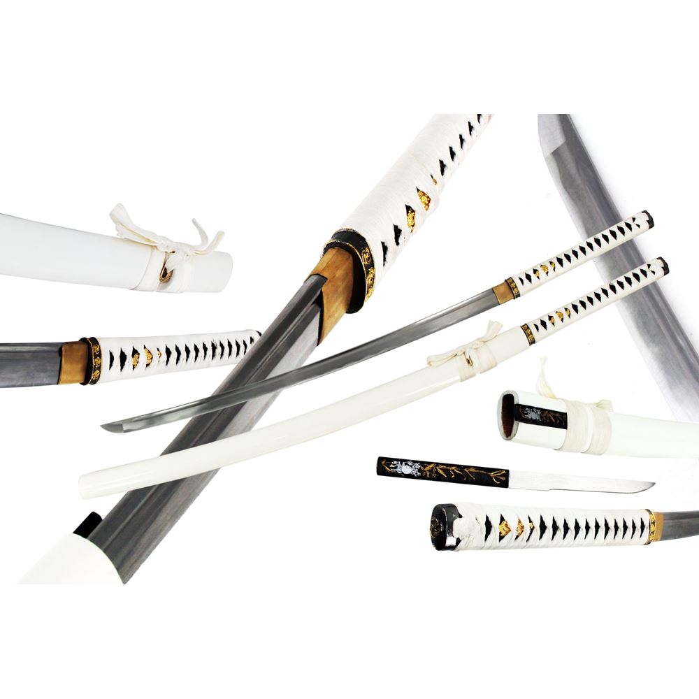 Katana HandKraft Acciaio + pugnale c/expo legno Trovaprezzi - Antica ...