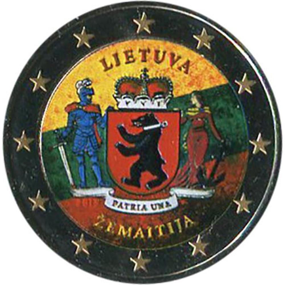 2 euro Lituania 2019 Regioni etnografiche lituane - Samogizia colorata ...
