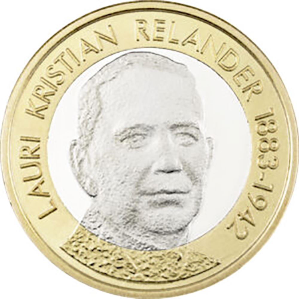 5 euro Finlandia 2016 Presidenti: Lauri Kristian Relander 1883-1942 ...