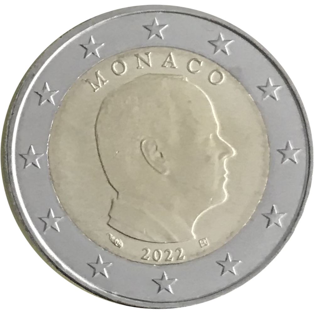 2 euro Monaco 2022 Principe Alberto II product - Euro commemorativi, monete e francobolli rari ...