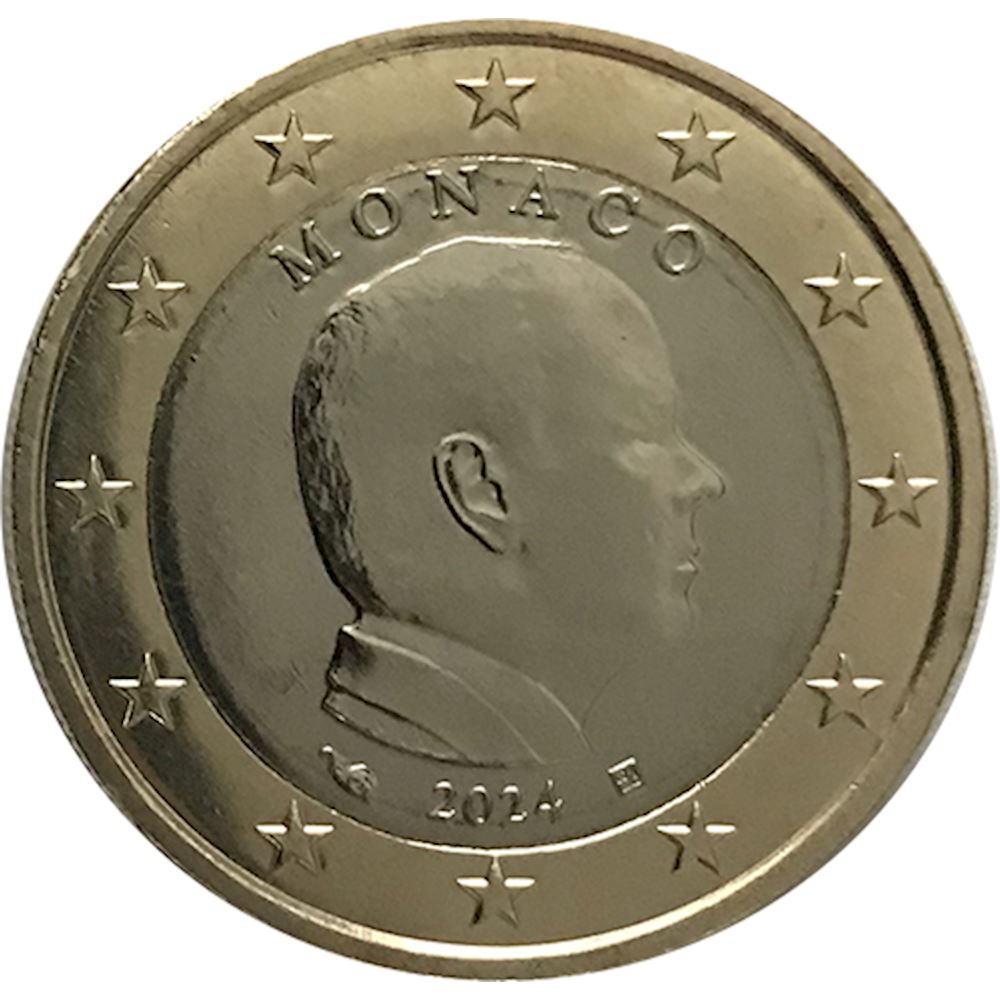 1 euro Monaco 2024 fdc Principe Alberto II 2024 - Euro commemorativi ...