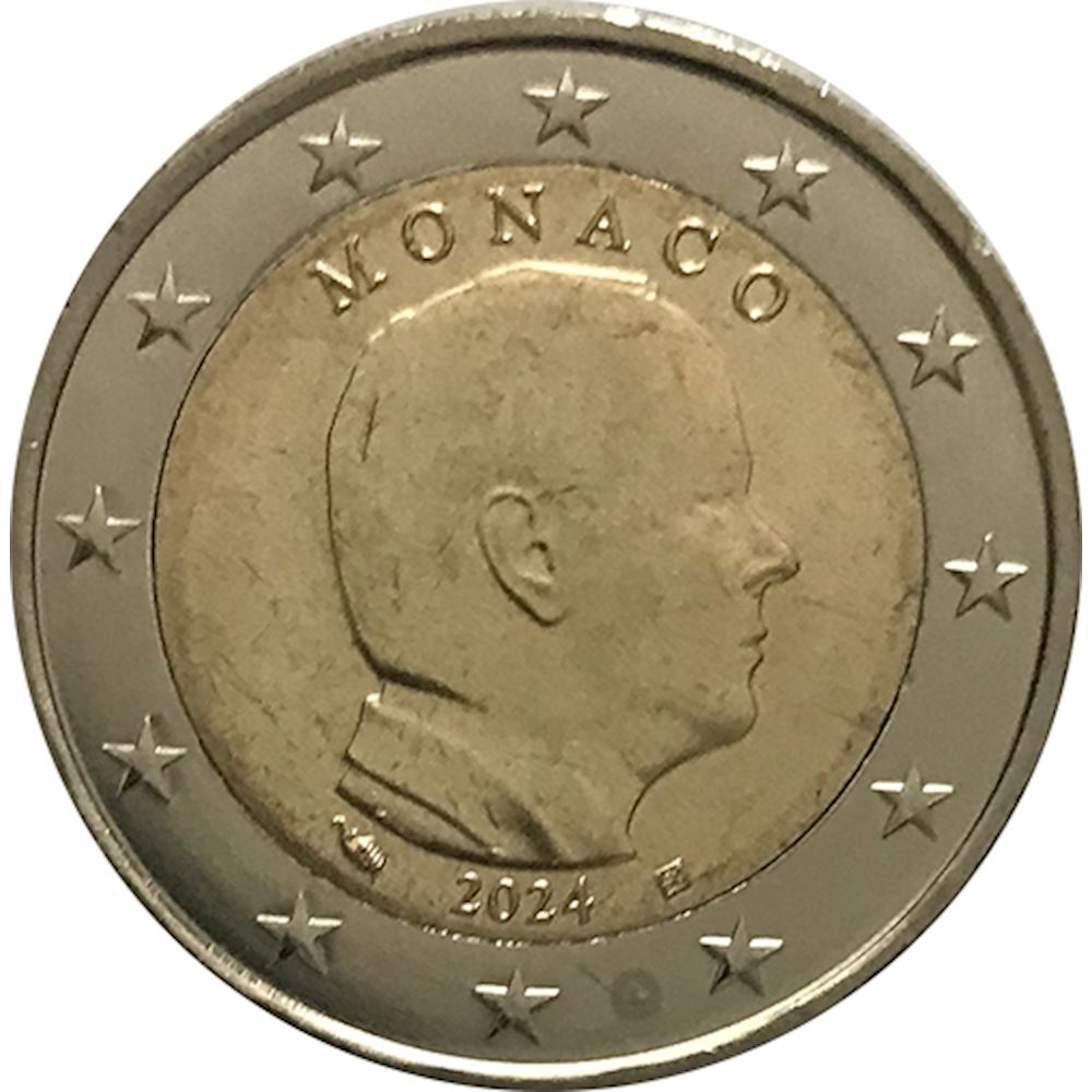 2 euro Monaco 2024 fdc Principe Alberto II 2024 - Euro commemorativi ...