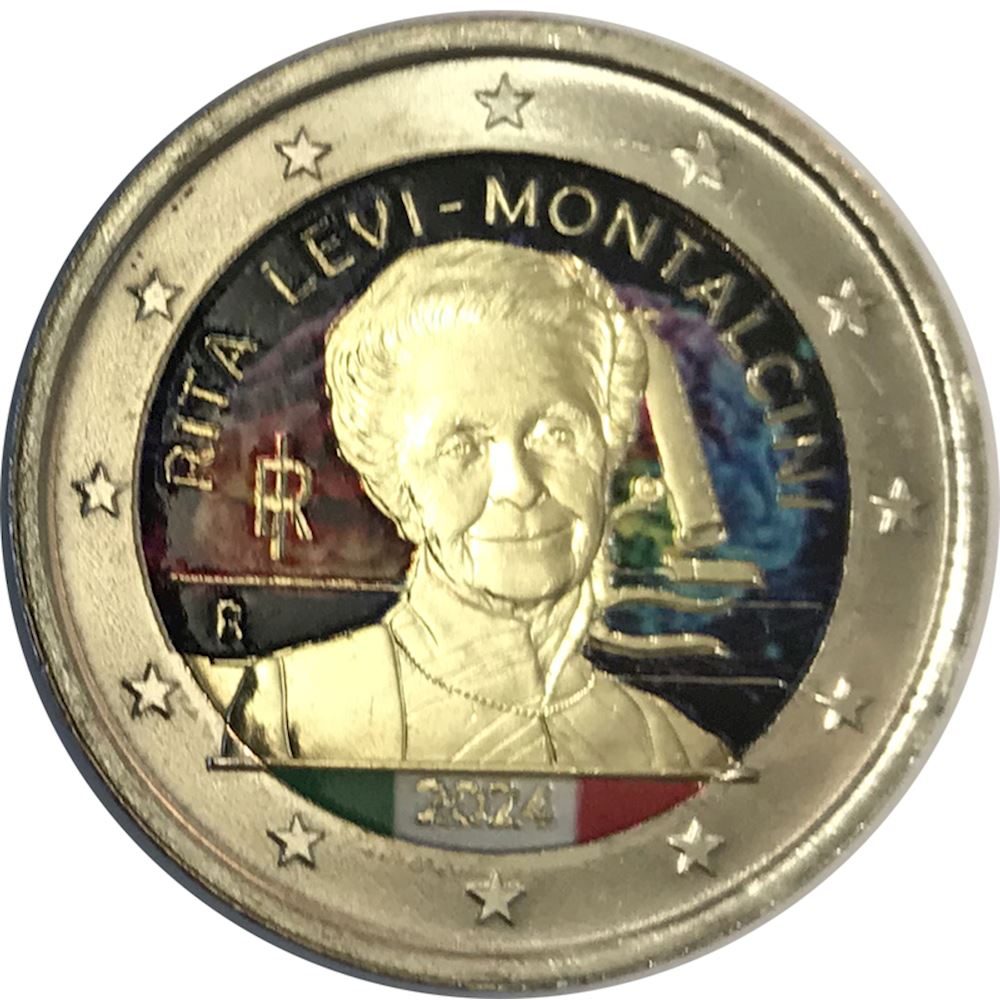 2 euro Italia 2024 Colorata Rita Levi Montalcini 2024 - Euro ...