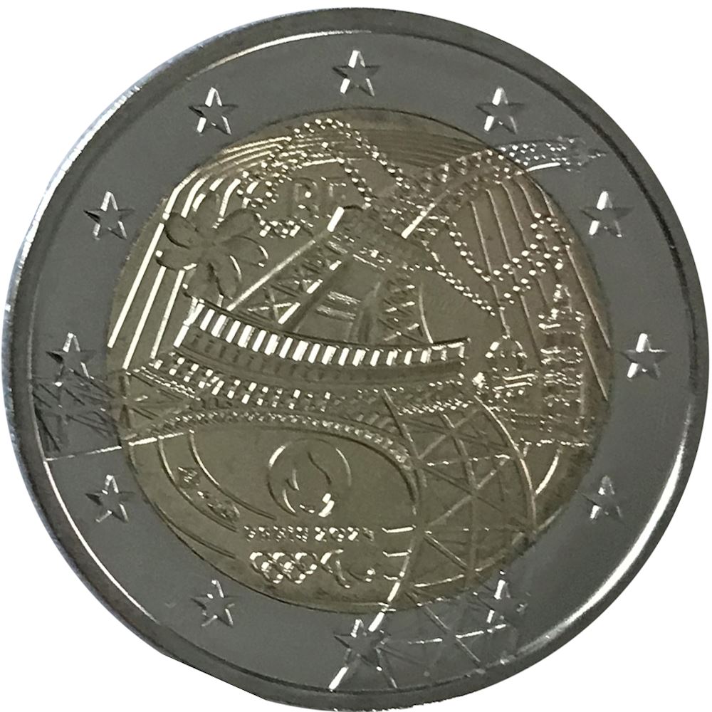 2 euro Francia 2024 fdc Giochi Olimpici e Paralimpici di Parigi 2024 ...