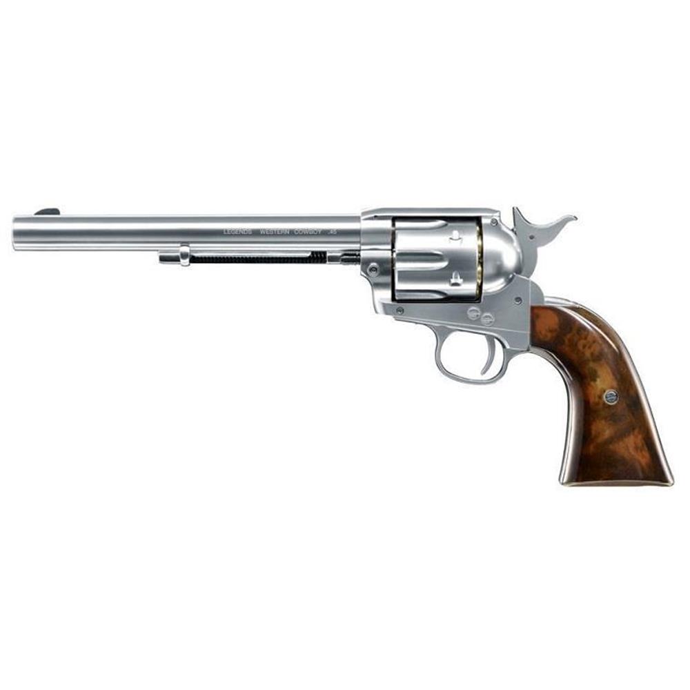 REVOLVER COLT WESTERN COWBOY 7.5 CO2 FULL METAL SILVER PISTOLE CO2 ...