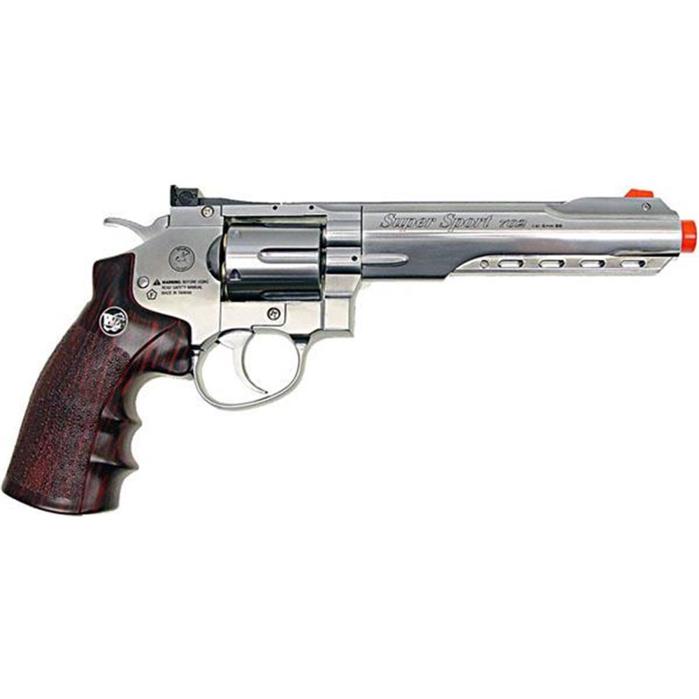 REVOLVER 702 SILVER GAS CO2 FULL METAL PISTOLE CO2 CANNA FISSA - Il ...