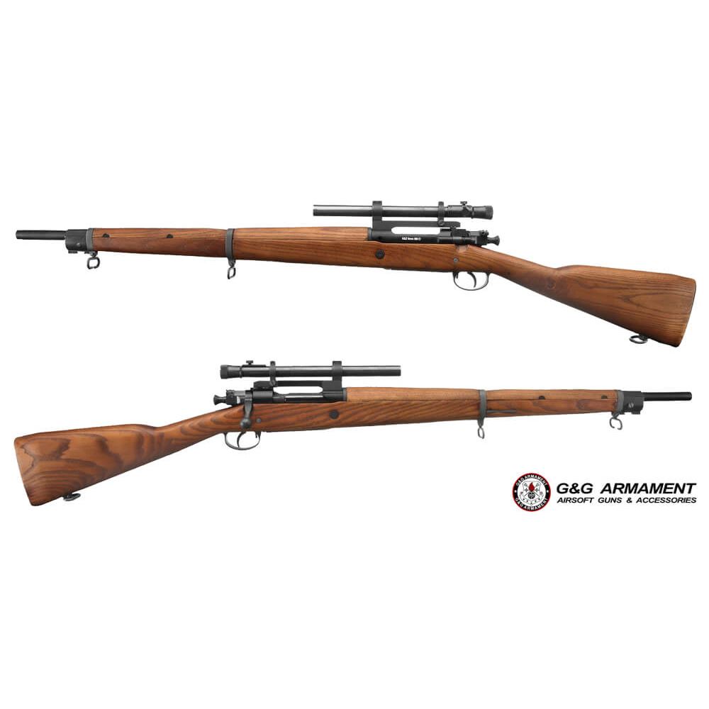 M1903 A4 SPRINGFIELD A GAS LEGNO VERO CON OTTICA FUCILI A GAS/CO2 - Il ...