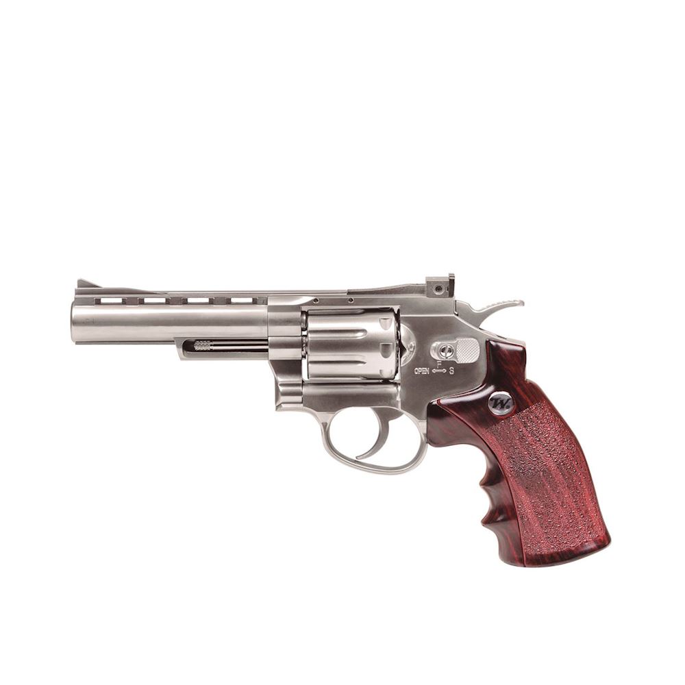 REVOLVER GAMO 4" SILVER CO2 4,5MM ARIA COMPRESSA PISTOLE CO2 - Il ...