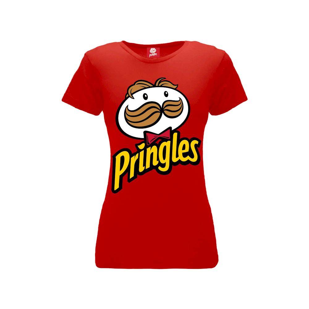 T-Shirt Pringles Logo Donna Originale Ufficiale Lady Food T-shirt - Il ...